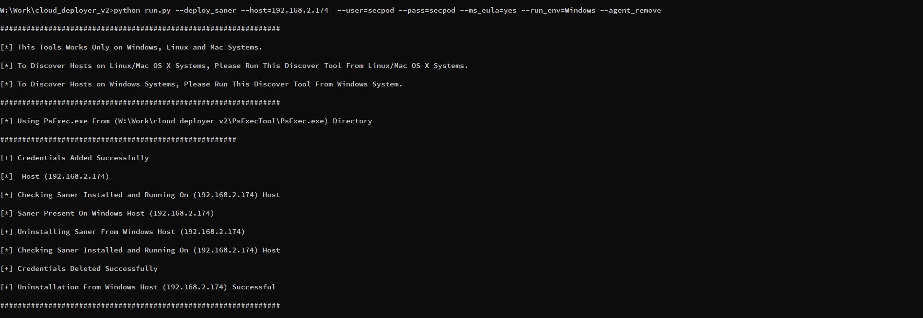 Agent Installation Through Deployer