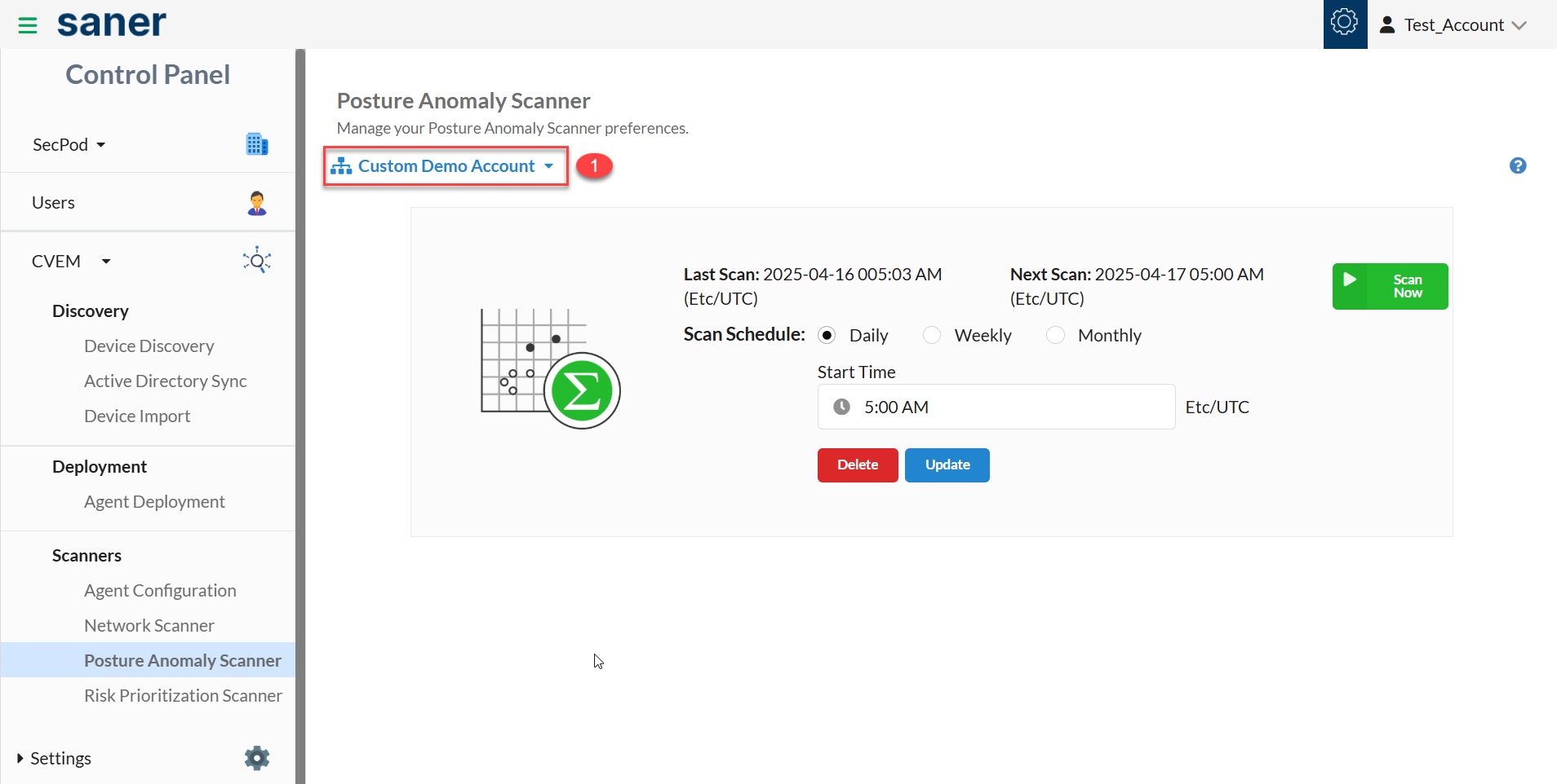 Posture Anomaly Scanner Help Document