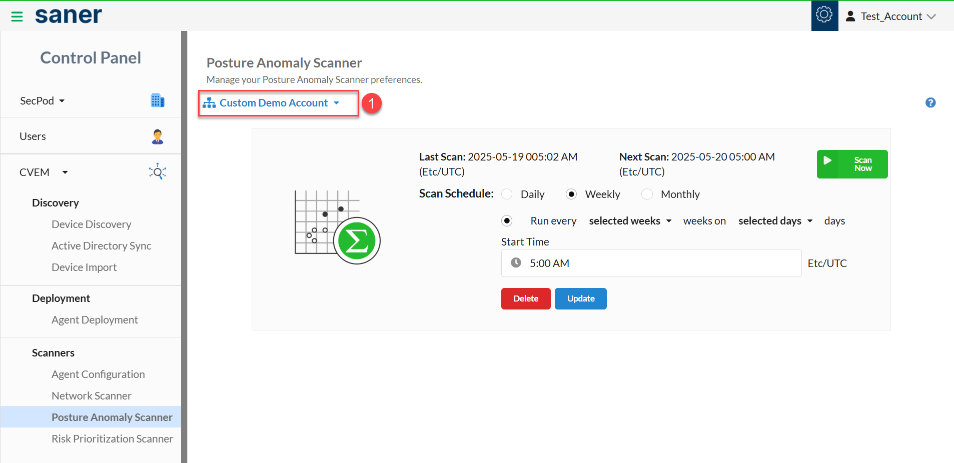 Posture Anomaly Scanner Help Document